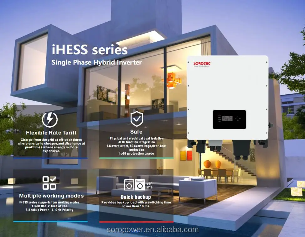 Vde Cei Vfr Certified New Ip65 Hibrid Solar Inverter Single Phase 2023 ...