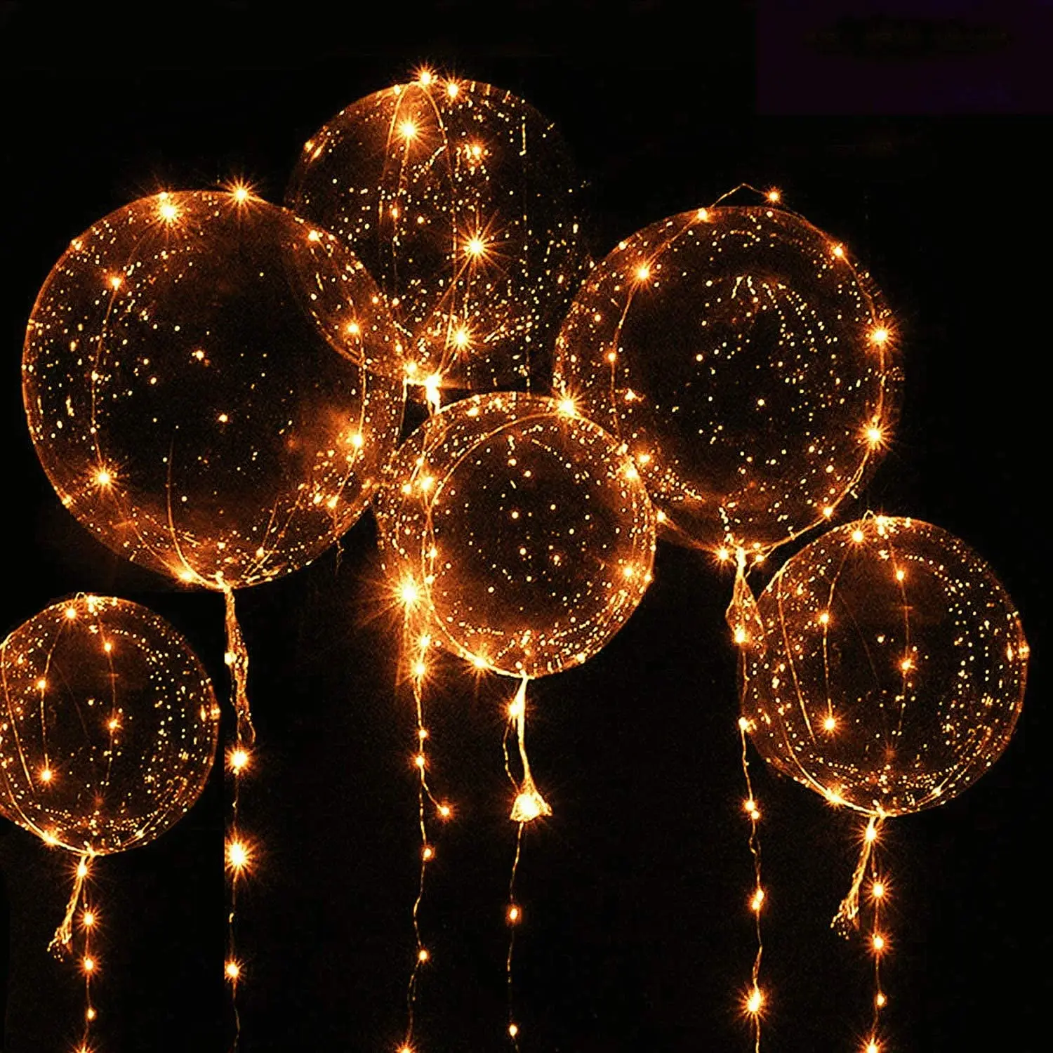 LED BoBo Light up Globo Cadena Intermitente Globos de burbujas de helio ...