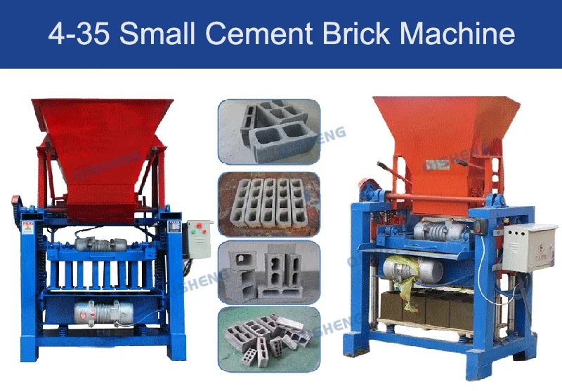 Small Type Automatic Loading Fixed Hollow Block Brick Forming Machine ...
