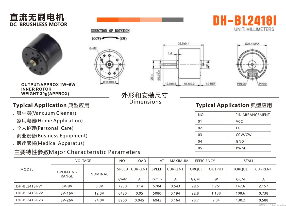 3v DC Motor - High Efficiency Permanent Magnet Motor