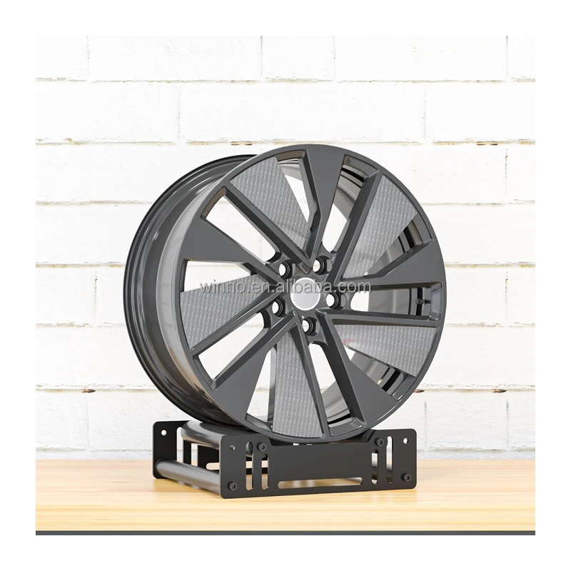 Rotatable Wheel Base Spinning Rim Display Stand - Metal