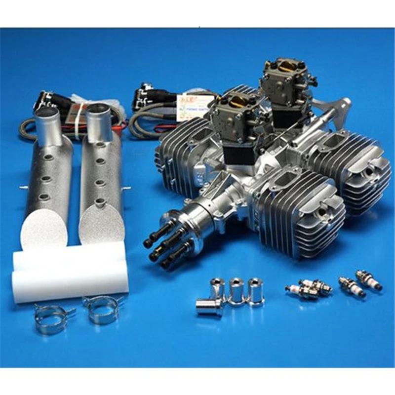 DLE 220CC Gasoline Engine for RC Airplane Parts - 4 Cylinder
