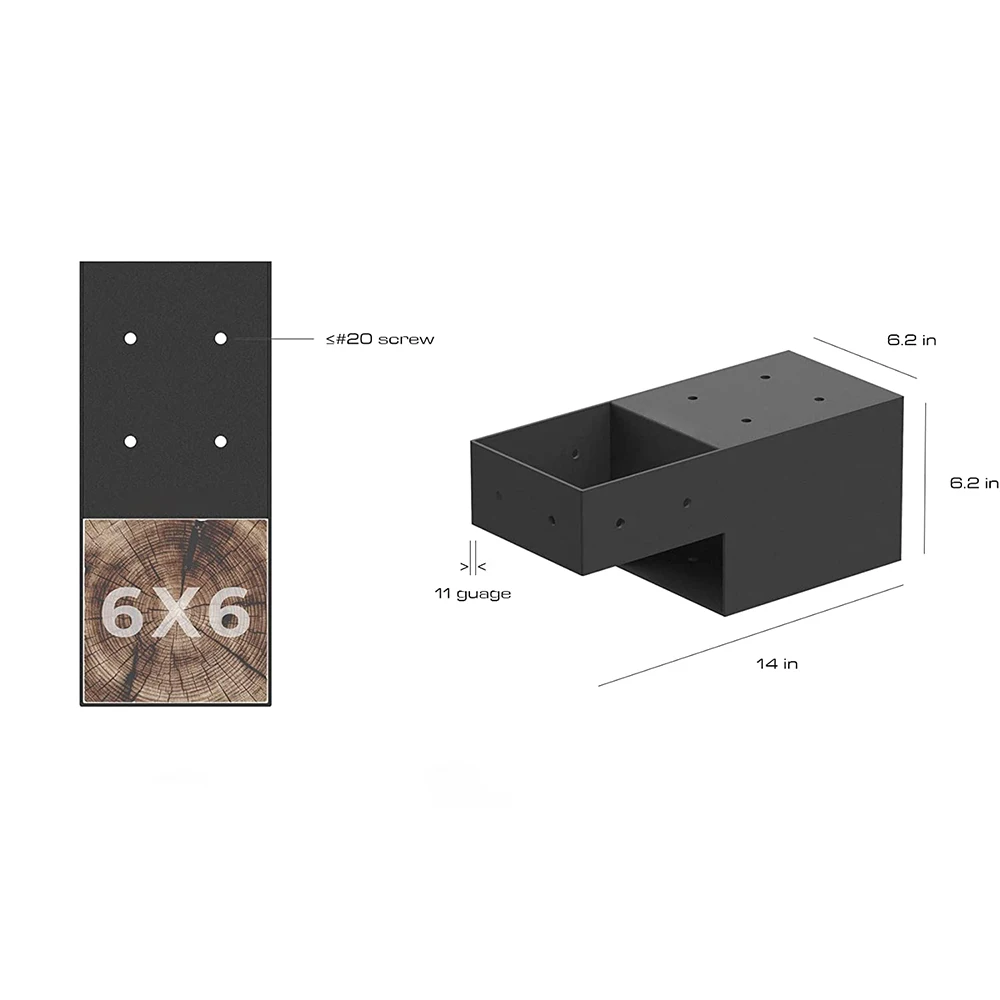 Outdoor Framing Module Pergola Kit - Durable Metal Brackets