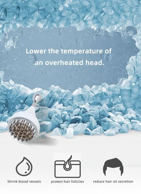 Head and Eye Massage with Ice Comb Ballpoint for Scalp Massager Body ...