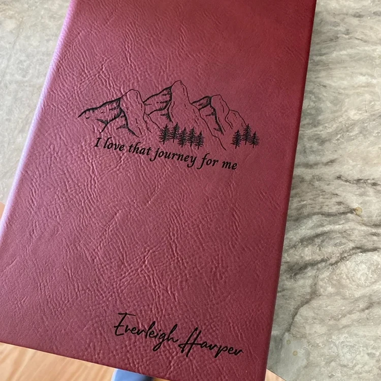 Classic Custom Laser Engraved Notebook Cover Personalized Diary Office ...