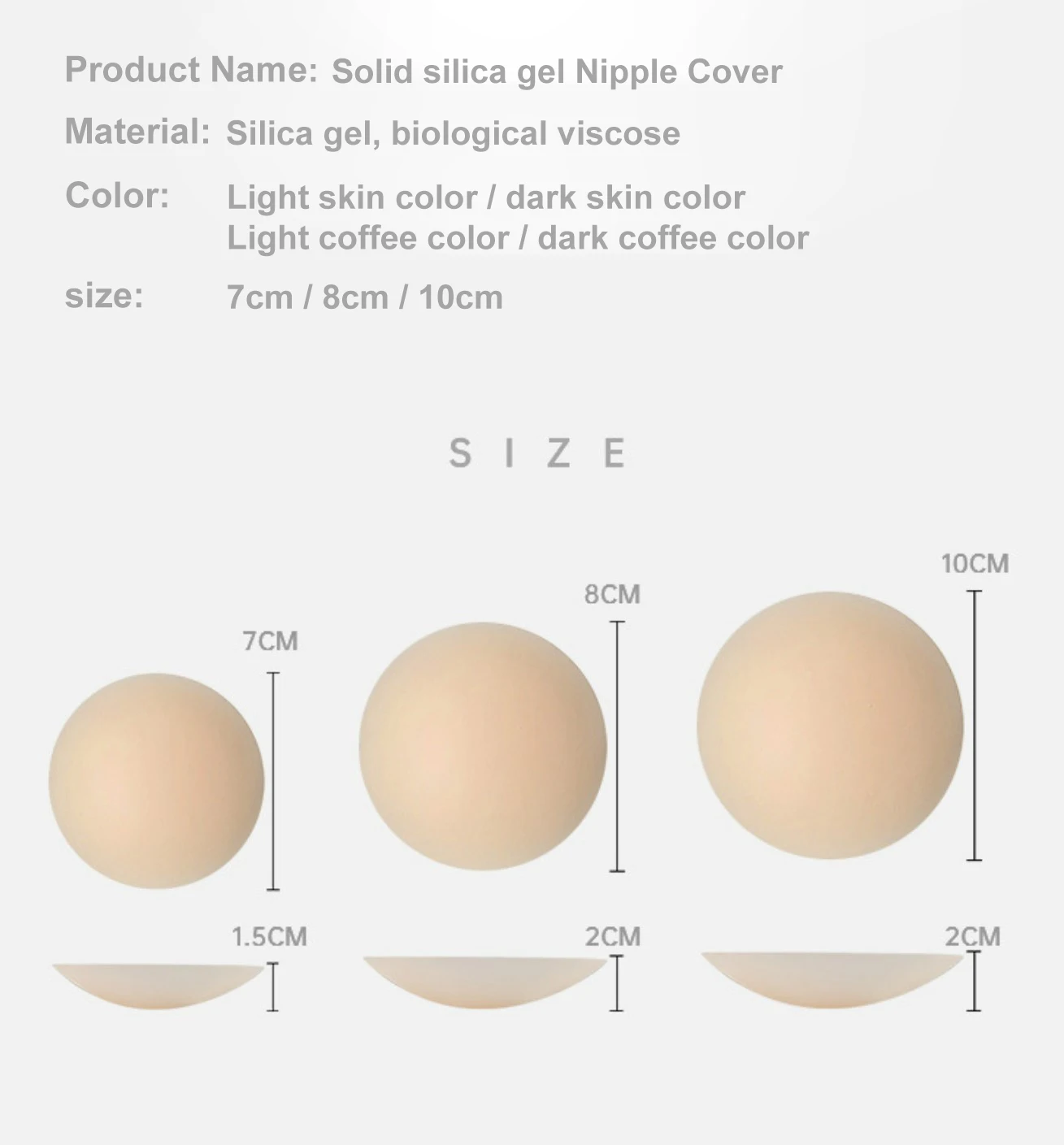 Custom Round Seamless Nipple Covers Silicone Nipple Cover Breast - Buy ...