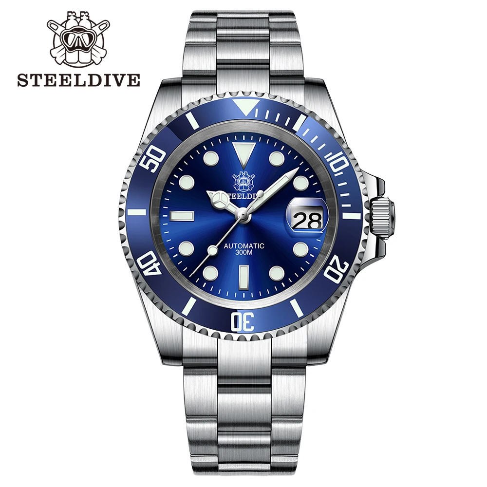 STEELDIVE Brand 41mm Stainless Steel SD1953 NH35 Automatic Movement ...