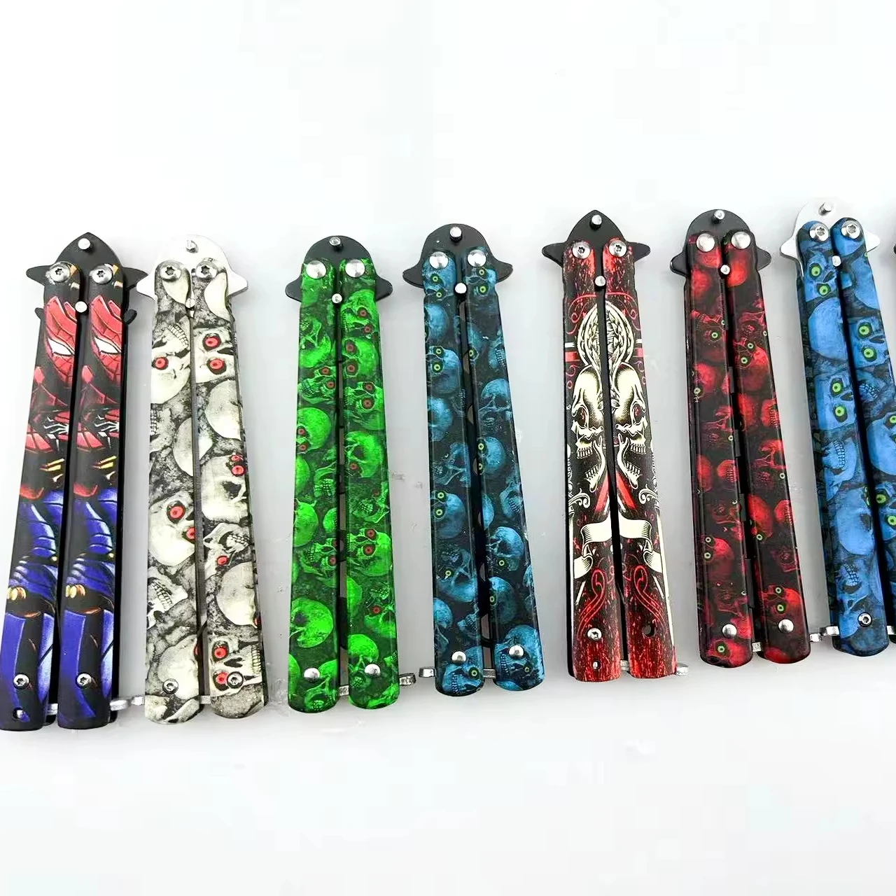 Portable folding butterfly training knife Stainless steel pocket ...