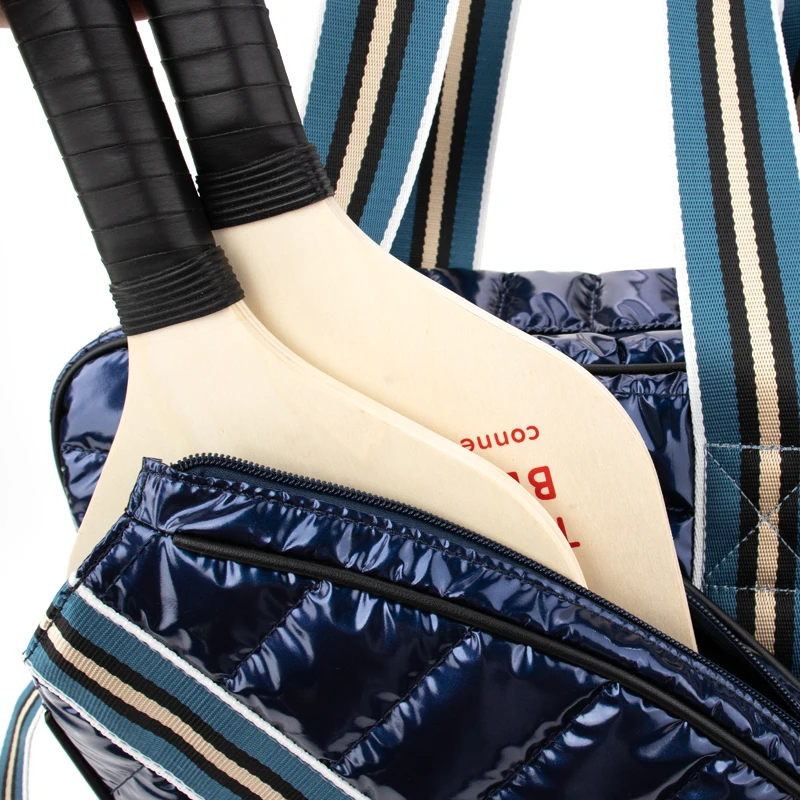Women Pickleba Bag Men Tennis Tote Bag Reversible Pickleball Paddle Kit ...