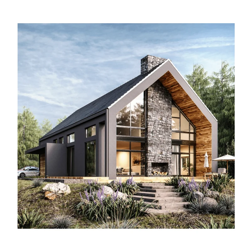 Triangle Light Steel Modern Modular Prefab Modular Houses Modern Luxury ...