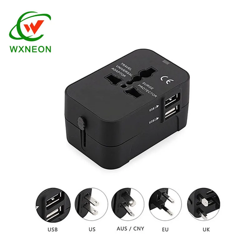Black International Universal Usb Mutil Function Universal World Travel ...