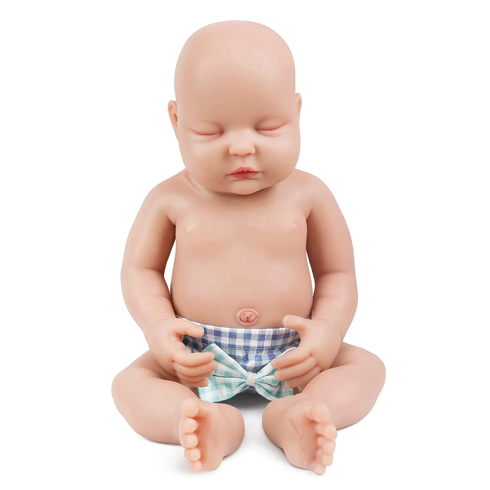 18 Inch Realistic Silicone Reborn Sleeping Baby Doll Newborn - Buy ...