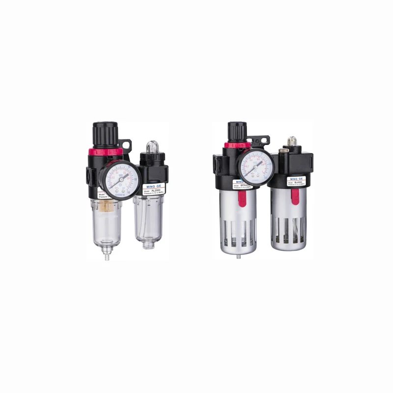 AFC BFC Airtac Type FRL Combination Pneumatic Air filter Regulator Lubricator F.R.L Unit Two ...