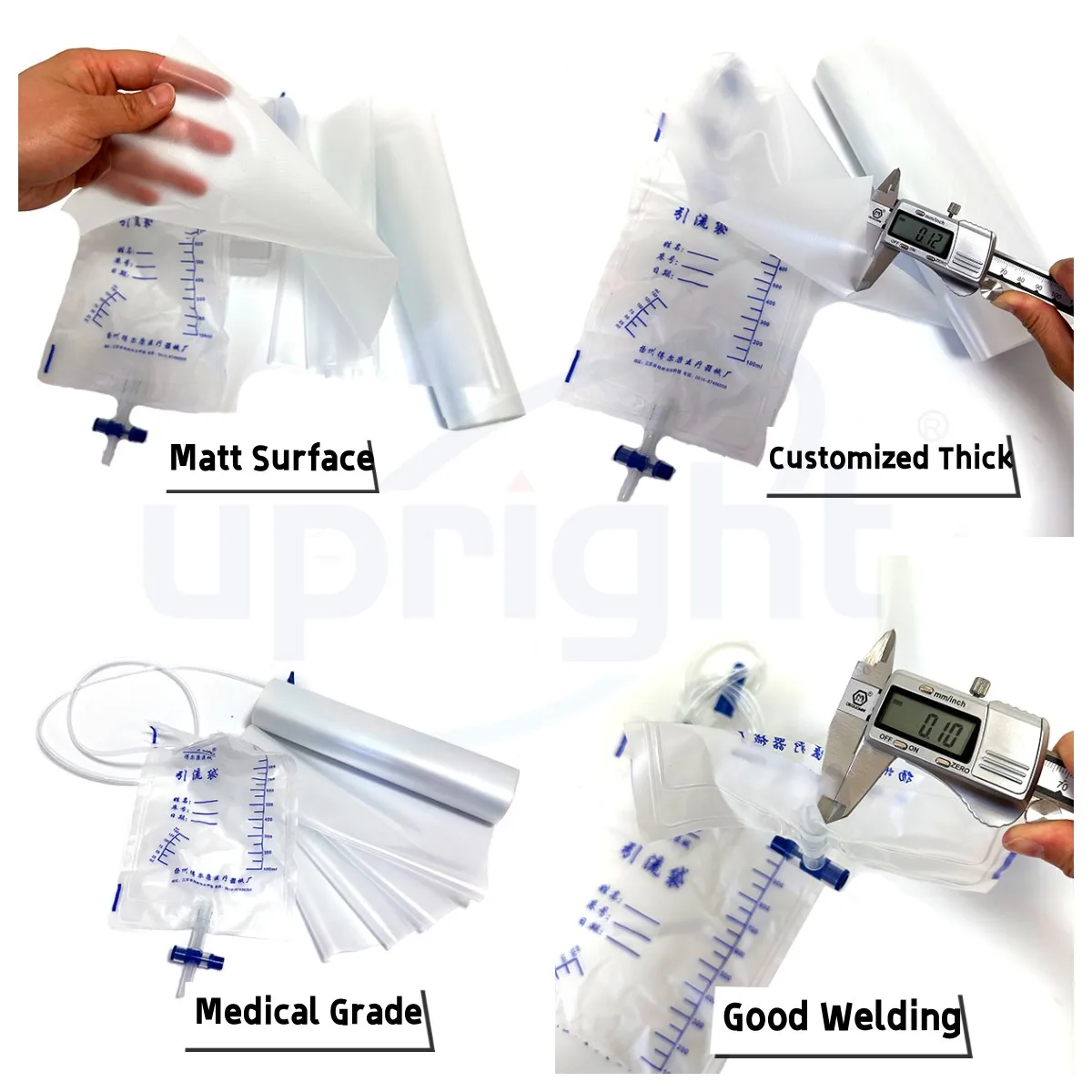 Upright Frosted Matt Pvc Film Transparent Soft Pvc Sheet For Urine Bag ...