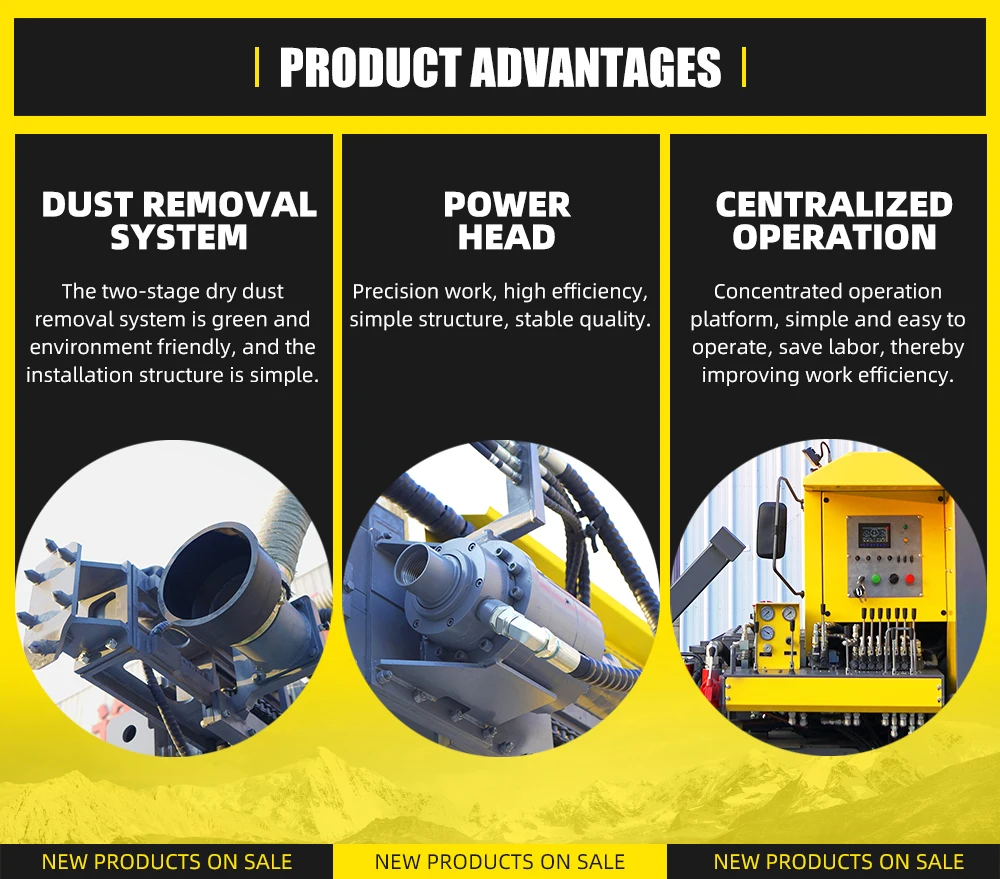 Surface Integrated 28m Down Hole Drilling Rig Mine Simple Operation ...