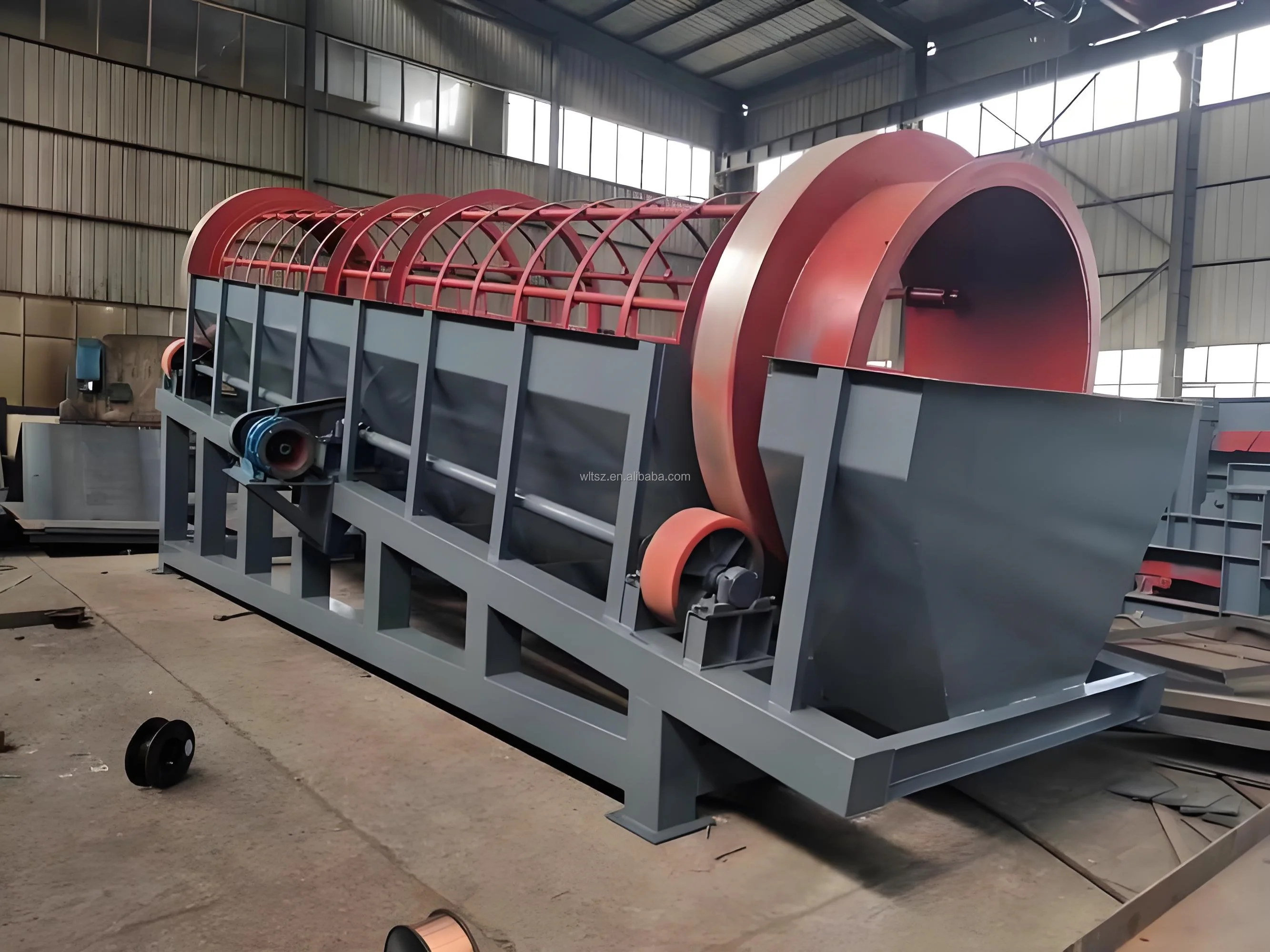 FETECH Customized Trommel Rotary Drum Screen Machine Trommel Scrubber ...