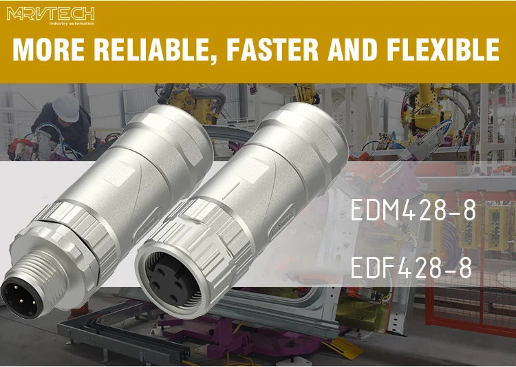 Marvtech Ethercat D Code Connectors - Reliable Industrial Solutions