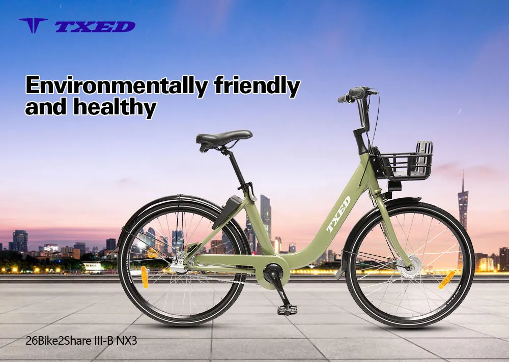 TXED 26x1.50 Tire 3speed Bike - Ideal for Electric Sharing