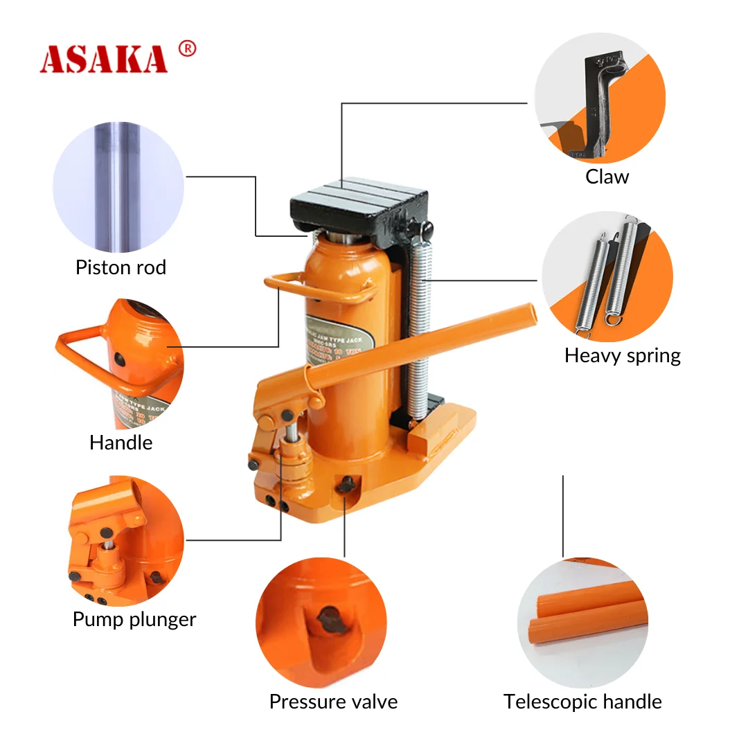 20T Lifting Tool Hydraulic Track Toe Claw Jack Toe Hydraulic Jack With ...
