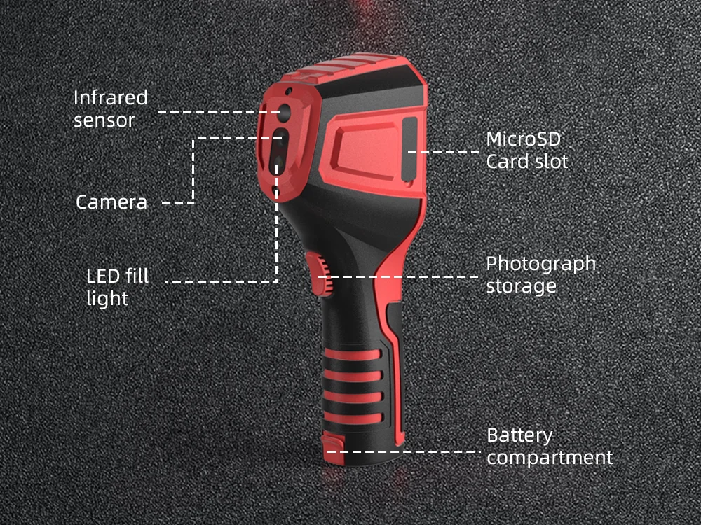 Portable Long Distance Thermal Camera Micro Industrial Infrared Thermal ...