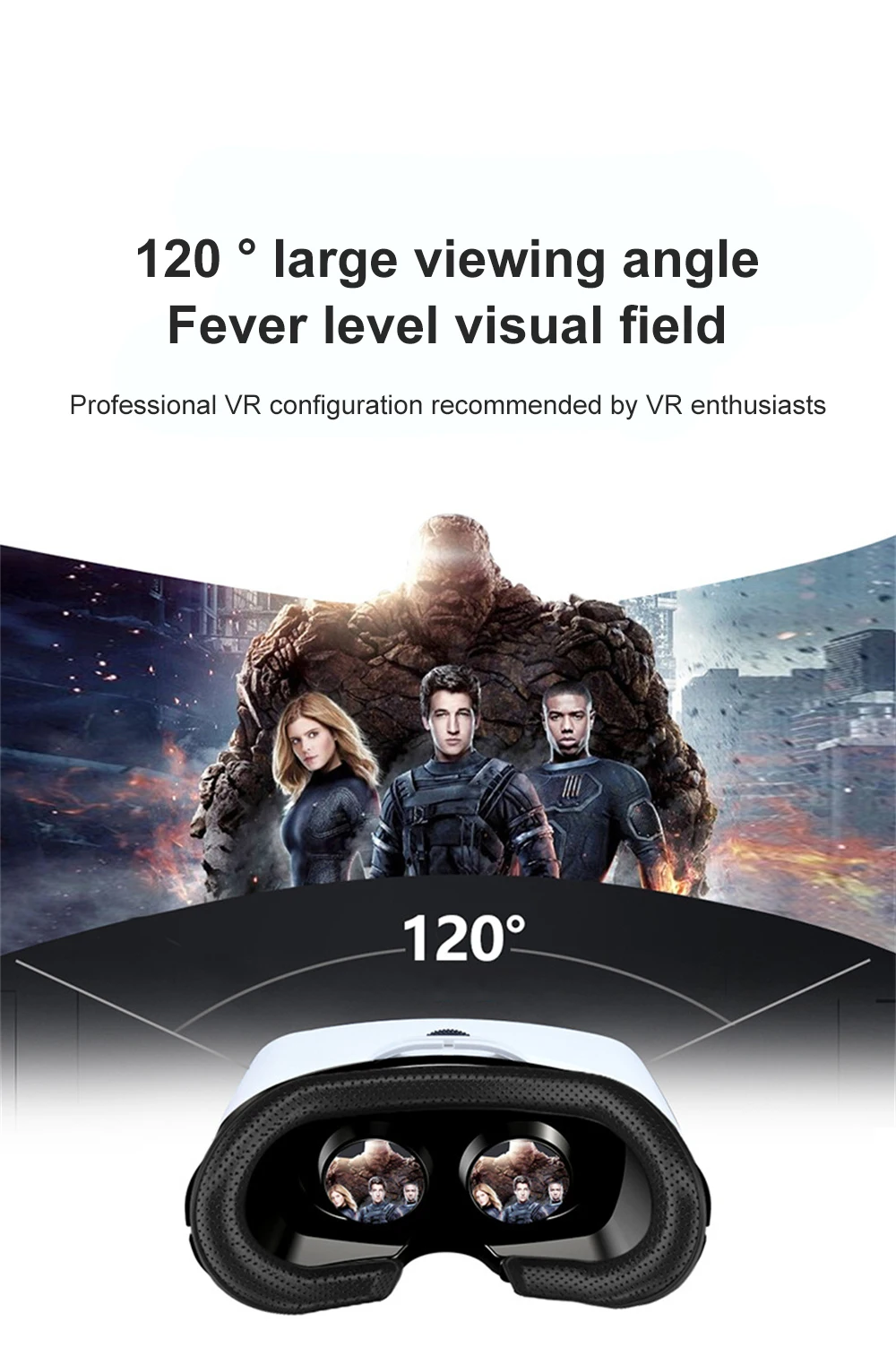 3d Vr Glasses Games Virtual Reality Full Screen Visual Wide-angle Vr ...