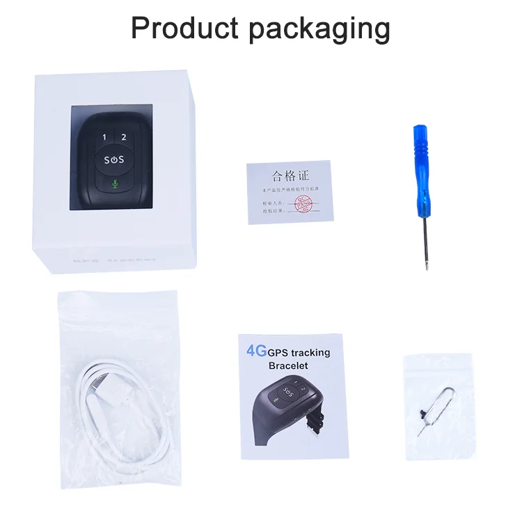 4g Elderly Sos Fall Alert Gps Tracking Bracelet Waterproof Heart Rate ...