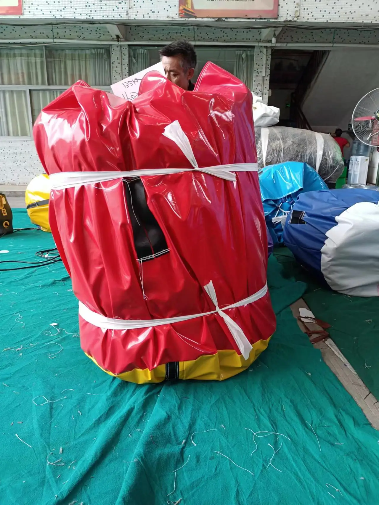 Giant Volcano Lava Inflatable Water Rotating Slide Flame Big Commercial ...