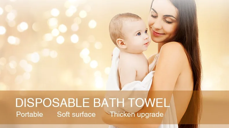 Individual Package Magic Coin Large Size Disposable Compressed Bath ...