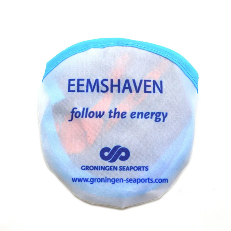 Artigifts Supplier Custom Nylon Flying Disc Fan Round Hand Fan Foldable ...