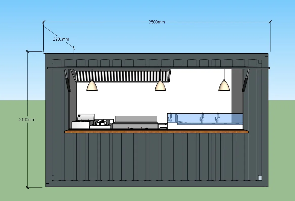 10ft Mini Pop-up Shop Container Coffee Shop/bar/fast-food Restaurant ...