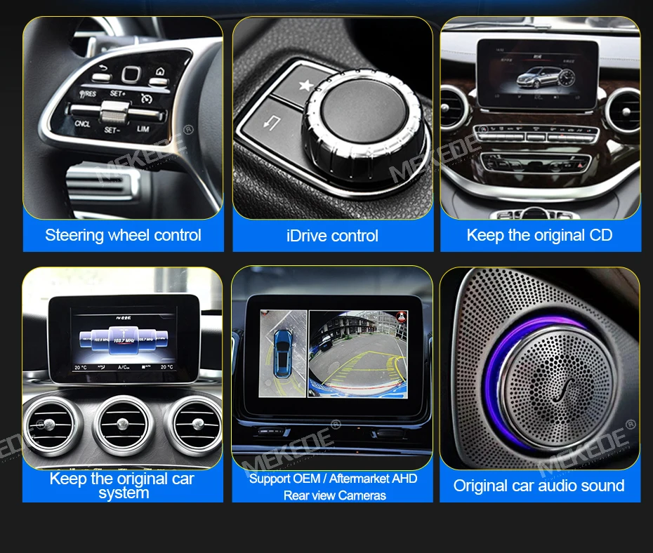 GLC W204 W205 C-Class Android Car Radio DVD Player with GPS, Streaming ...