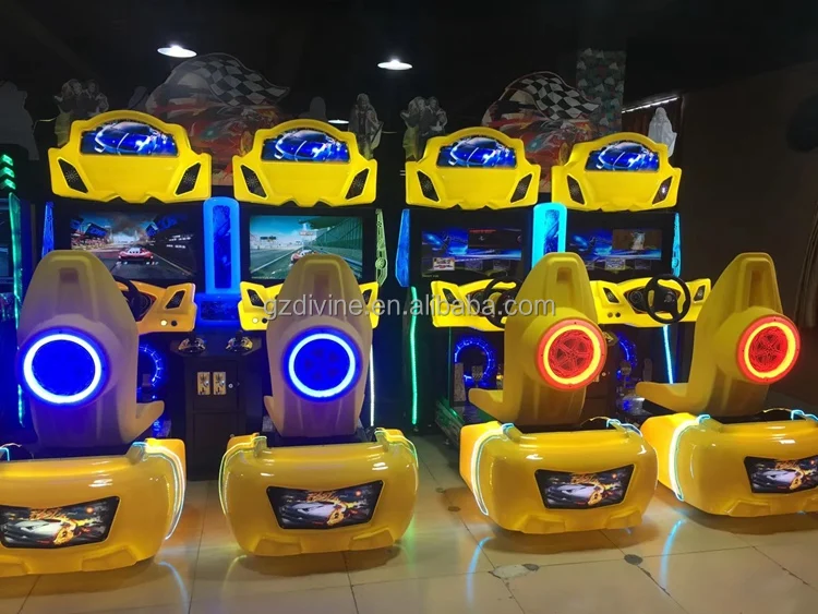 Two Racing Car Board Simulator Racing Game Kits Electronic Coin ...