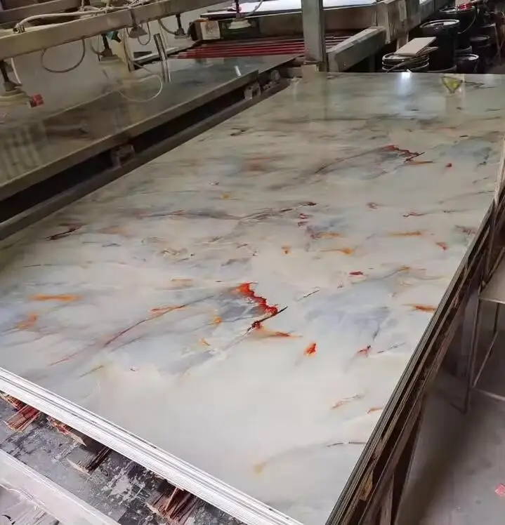 Decorative Wall Panel Pvc Marble Sheet 1220*2440*3mm For Decor Interior ...