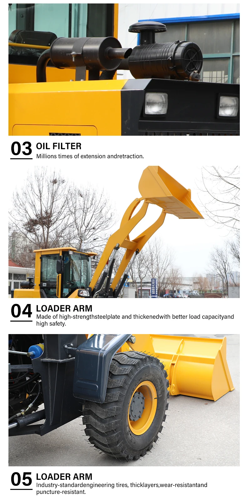 Mini China Articulating Diesel Wheel Compact Loader Diesel Manufacture ...