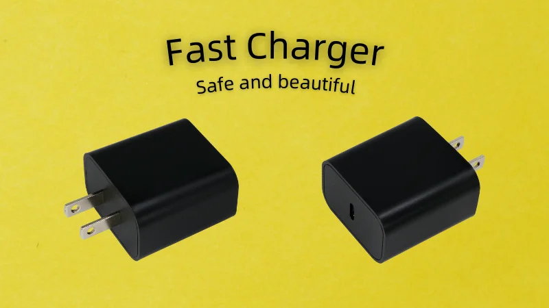 Black Texture 33w Gan Super Fast Mobile Phone Charger With Type C Port ...