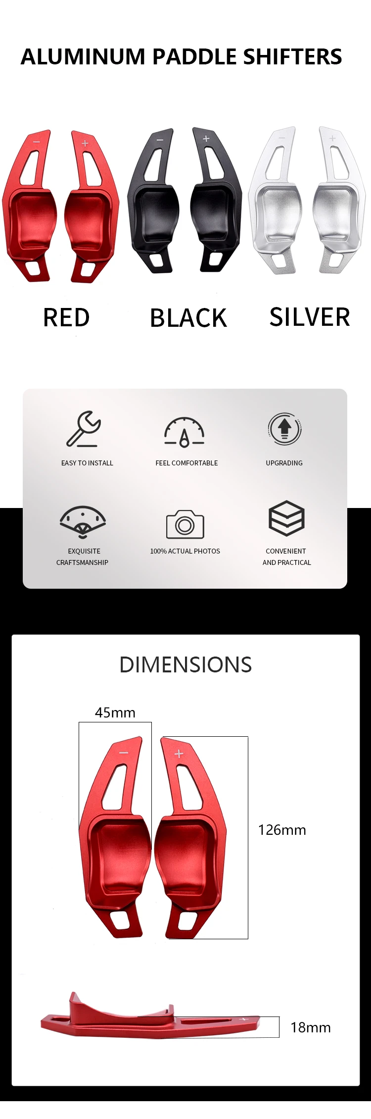 Aluminium Steering Wheel Dsg Paddle Shifters For Vw Volkswagen Golf 6 ...