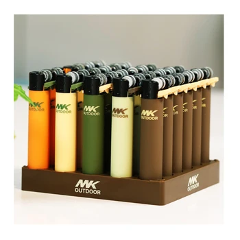 Mk Wholesale Slim Flame Flint Lighters Bulk Butane Gas Fancy Lighter ...