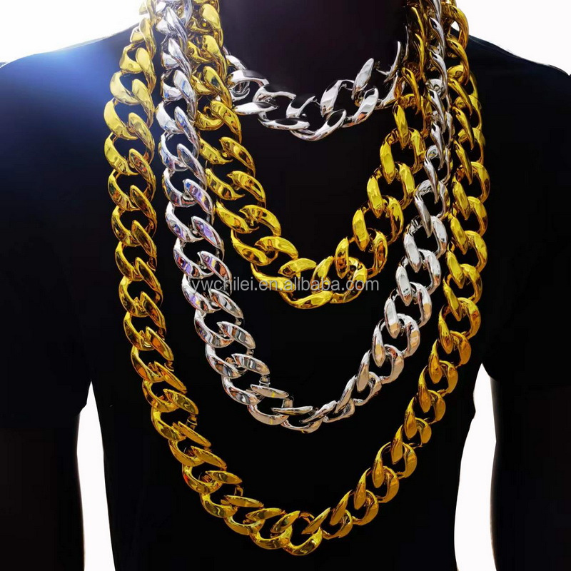 Rapper Gold Chain 90s Hip Hop Necklace - WEIKAI Jewelry