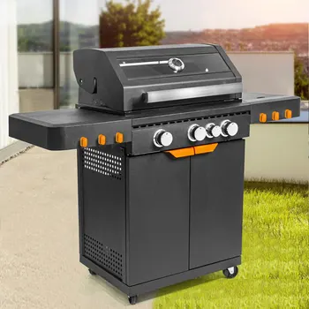 Outdoor Kitchen Stainless Steel Movable Outdoor Kitchen Multi Burner ...