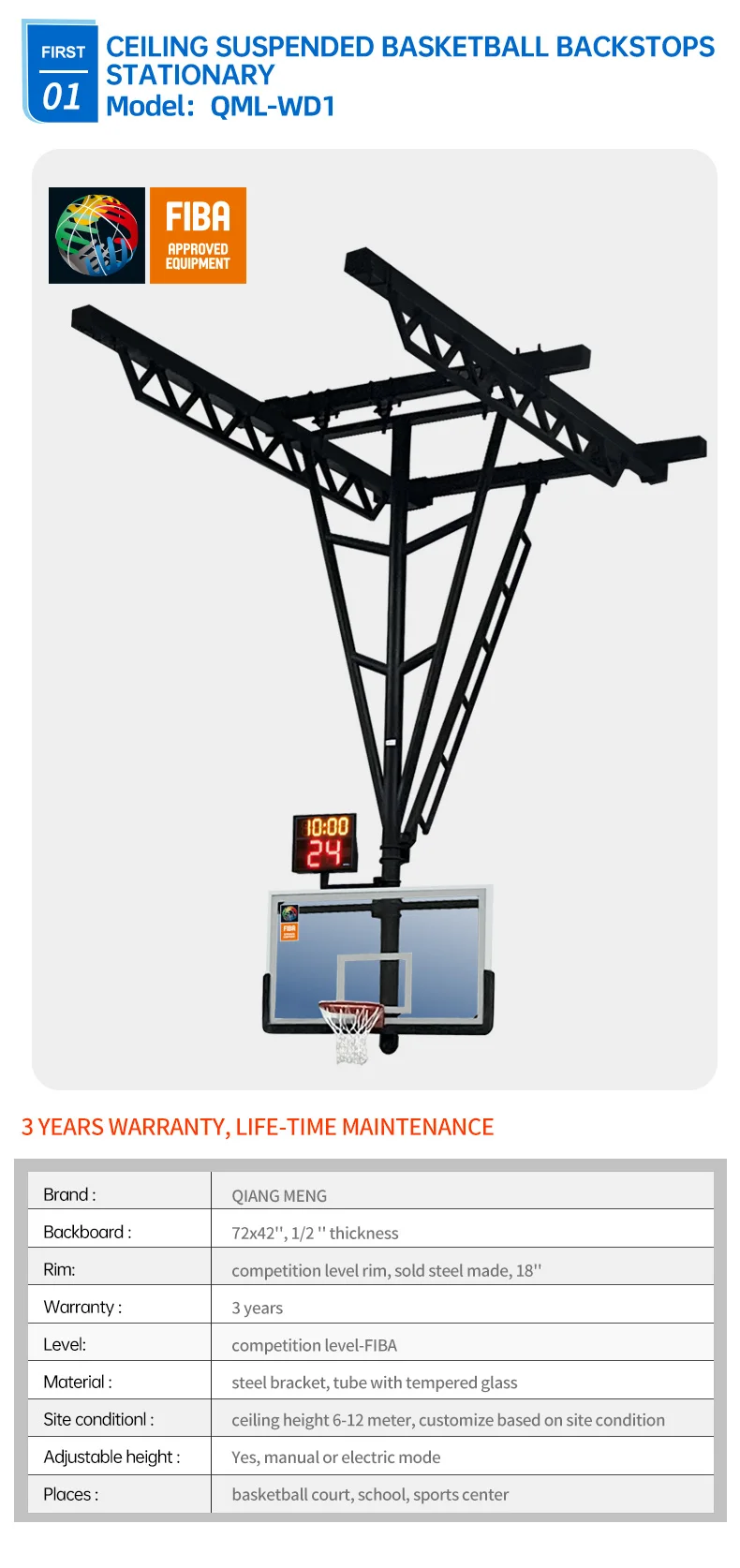 Fiba Competition Basketball Rims Backboards Basketball Ring And Board ...