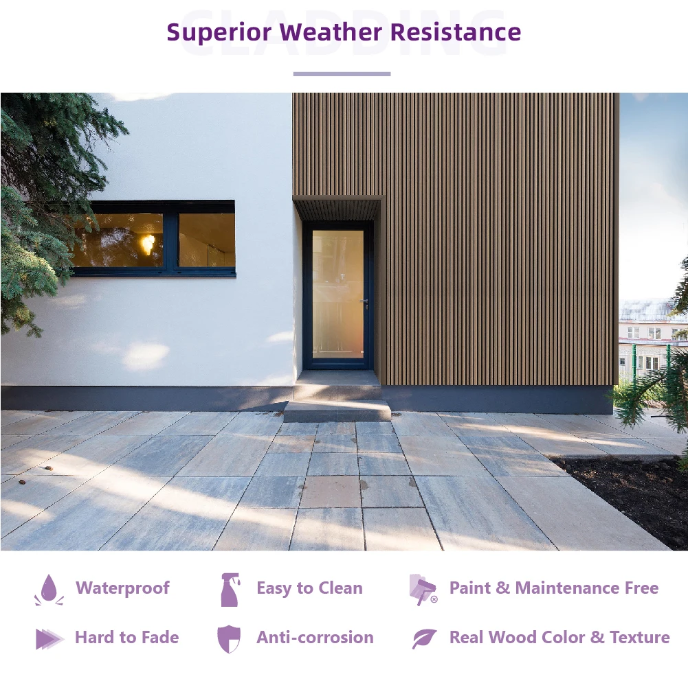 COOWIN WPC Wall Panels - Durable, Stylish Outdoor Cladding