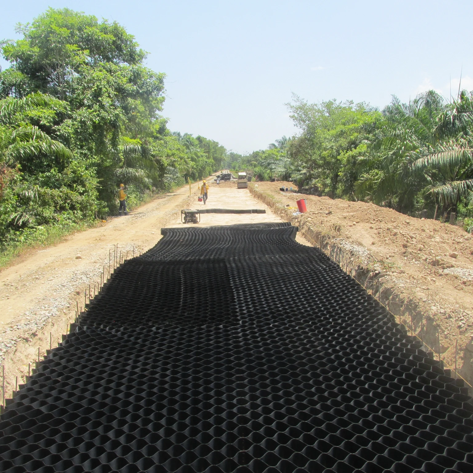 Astm Standard Hdpe Textured/perforated Geocells For Slope/retaining ...