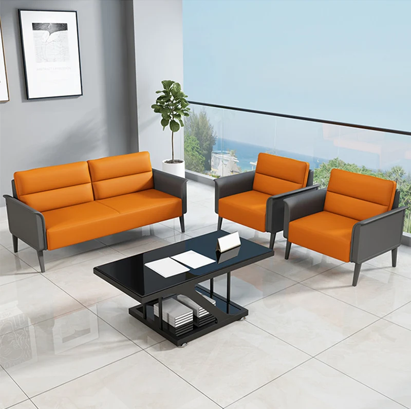 Modern Commercial Furniture Comfortable Synthetic Leather Room Desk ...
