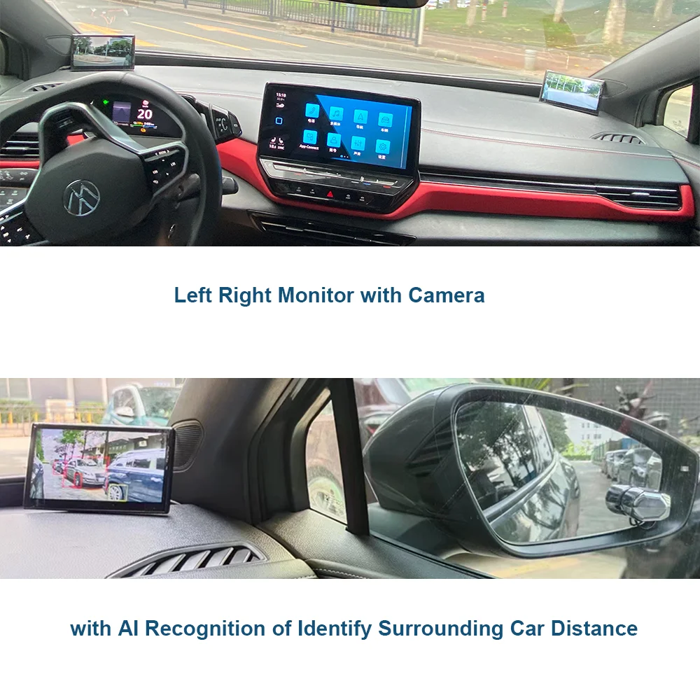 Hd Side Camera Monitor System For Driving Safety Car Side Rearview ...