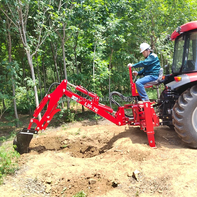 65hp Lovol Tractor 3 Point Hitch Pto Driven Backhoe Sale For Chile ...
