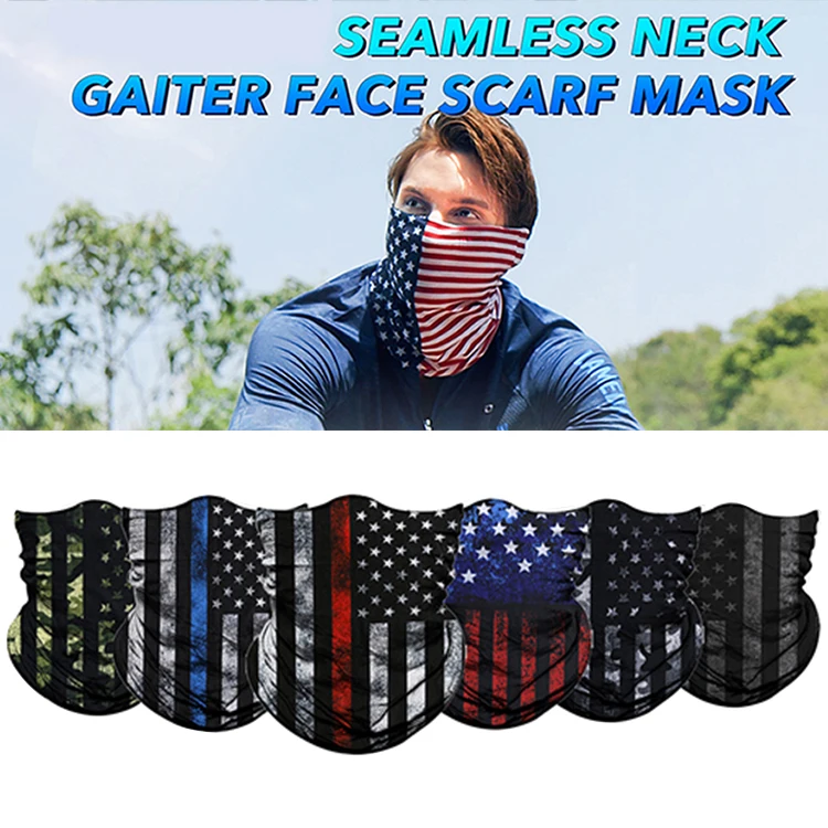 Custom Sublimation Print Multifunctional Headwear Seamless Usa ...