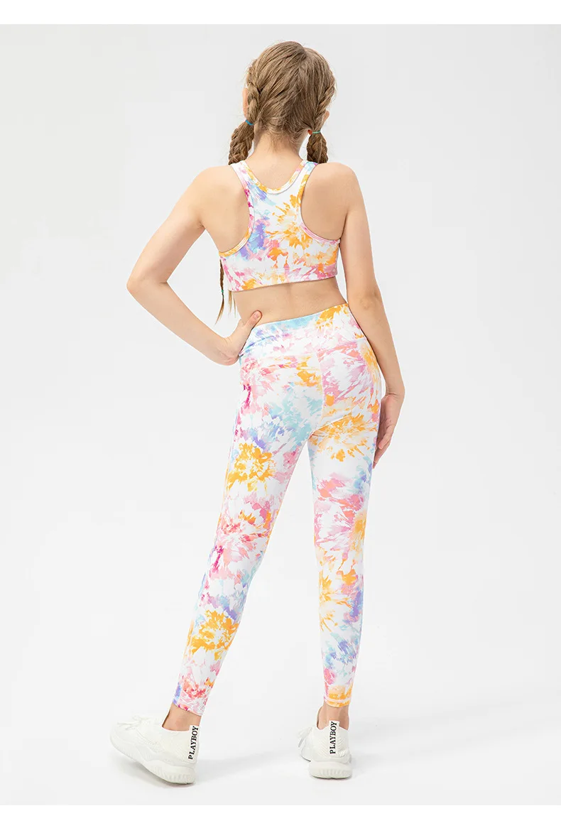 Children Athletic Wear Yoga Pants Clothes Kid Activewear Gym Bra ...