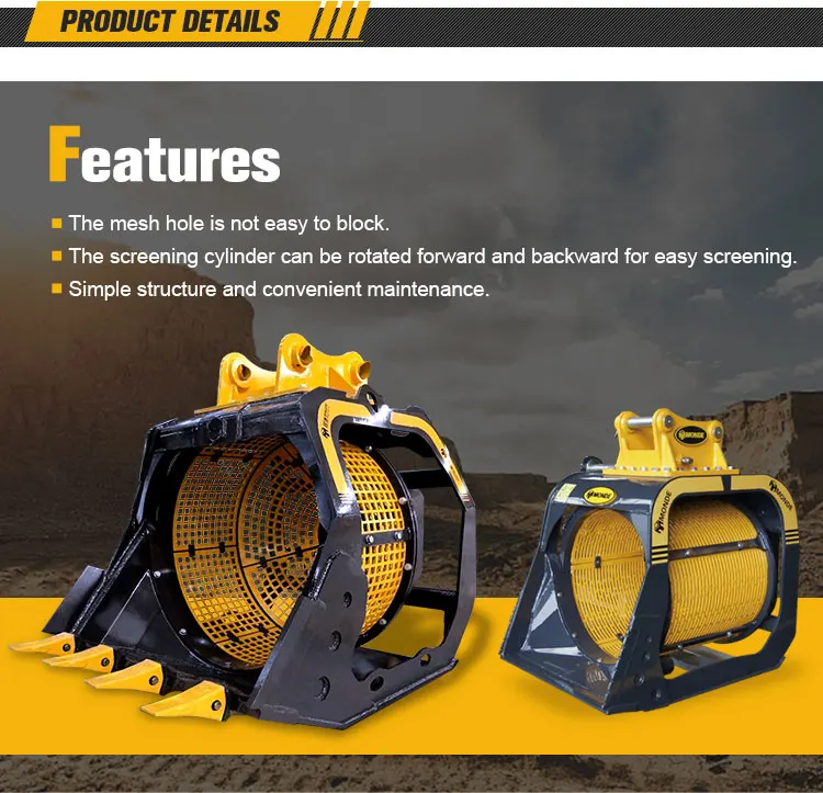 Monde Excavator Mini Sieve Bucket - High Quality & Durable