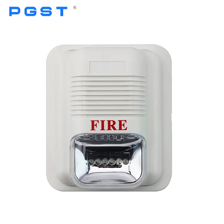 Pgst Rf 433 Fire Alarm Siren Wired Emergency Alarm Sounder Fire Strobe ...