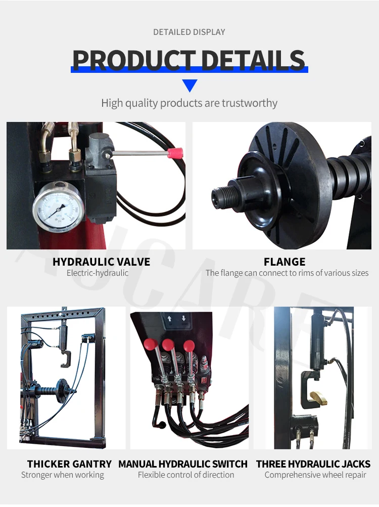 AUCARE Wheel Straightener - Efficient Hydraulic Solutions